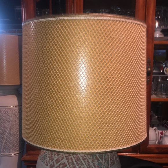 Antique | Other | Textured Gold Lamp Shaded | Poshmark
